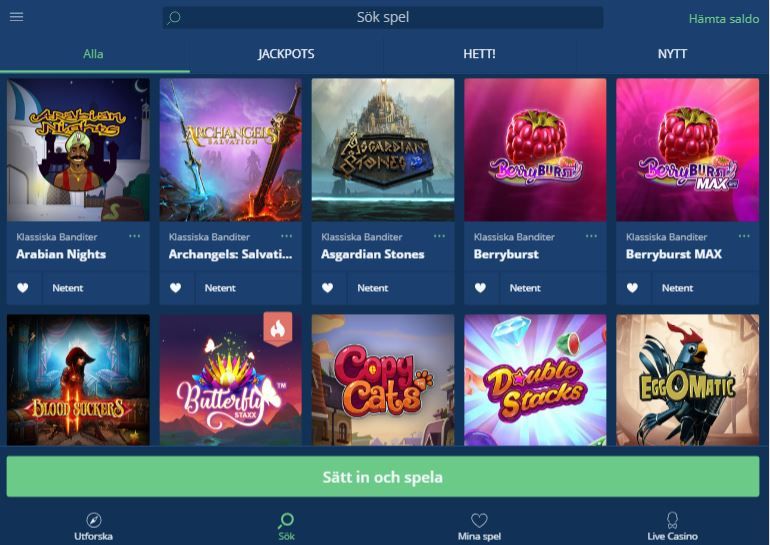 Hajper Casino » Snabbt svenskt casino med uttag inom 5 minuter